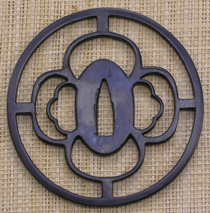 This Katana size (3 in) Tsuba is being faithfully reproduced in the ...